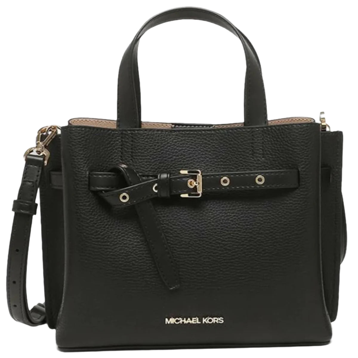 Buy Michael Kors Emilia Small Logo Satchel In Black - 35H0GU5S1B Online ...