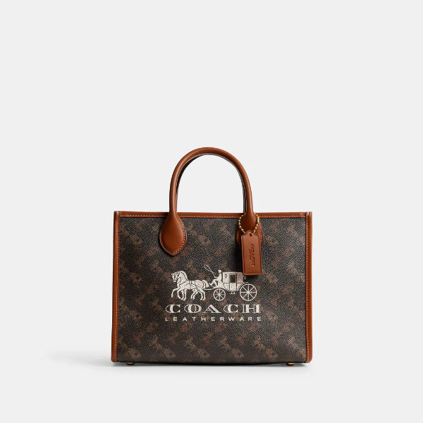Coach Ace Horse And Carriage Print Brown Tote Bag - CR680 – Dreams Pakistan