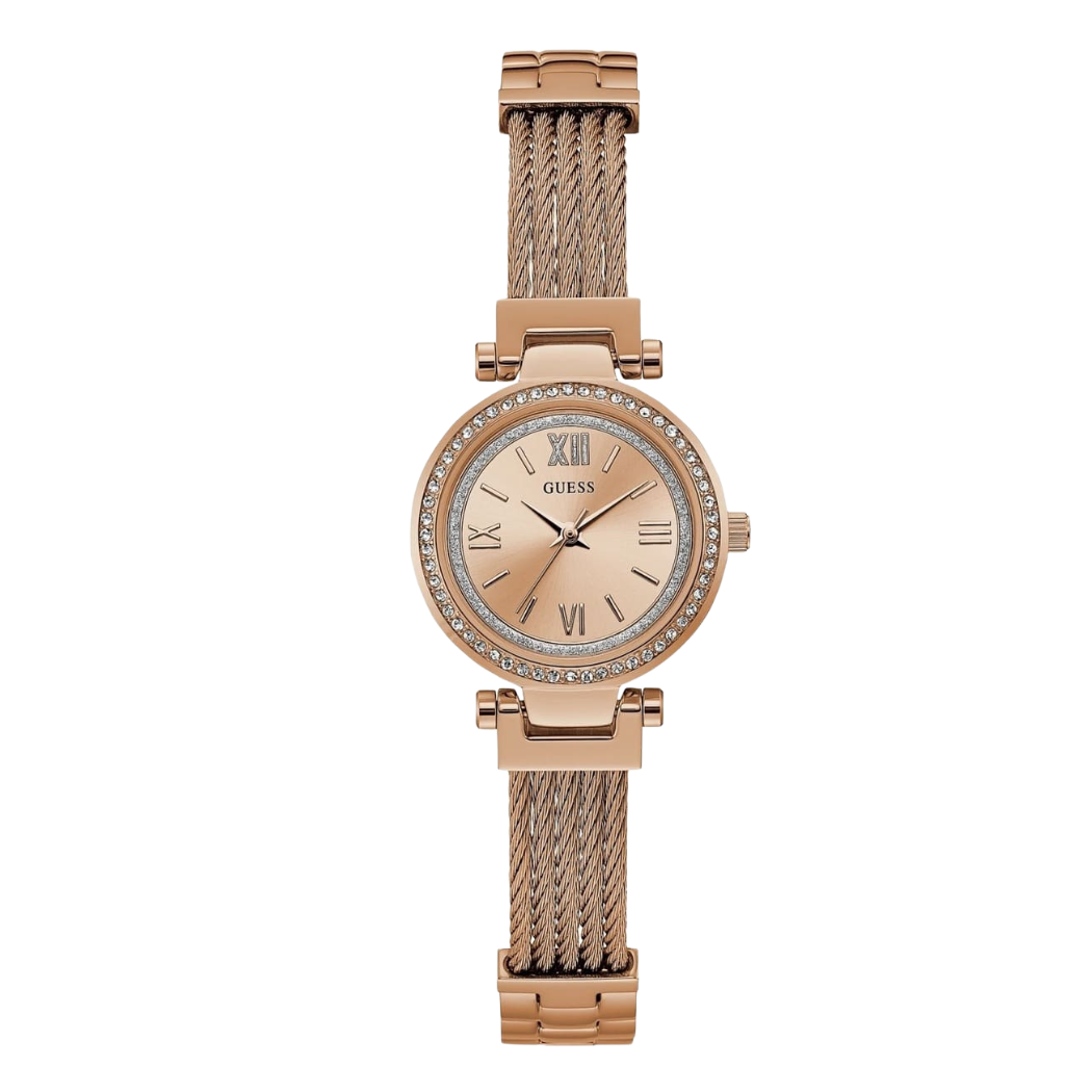 Guess Mini Soho Rose Gold Stainless Steel Rose Gold Dial Quartz Watch ...