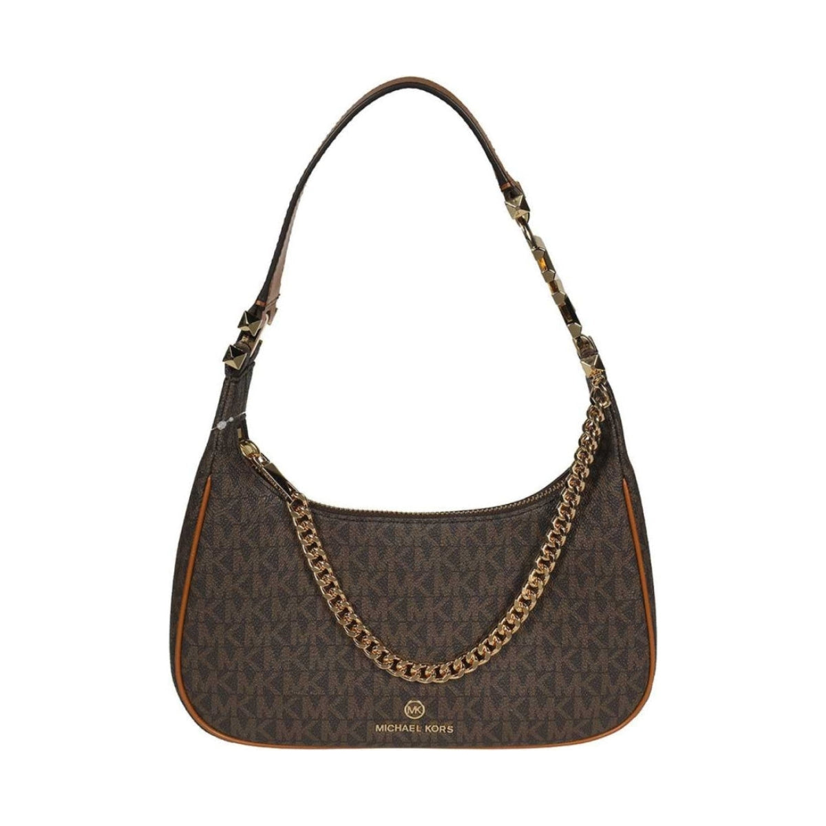 Buy Michael Kors Piper Monogram Shoulder Bag In Brown/Acorn ...