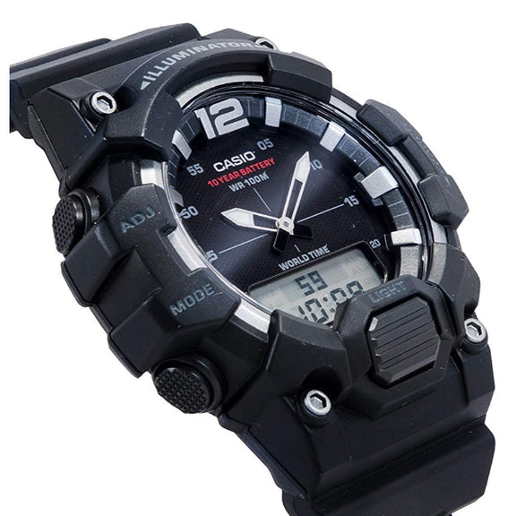 Casio Illuminator Black Resin Band Black Dial Quartz Watch for Gents ...
