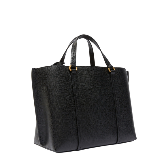 Buy PINKO Carrie Classic Mini Handbag – Black Grained Calfskin Leather ...