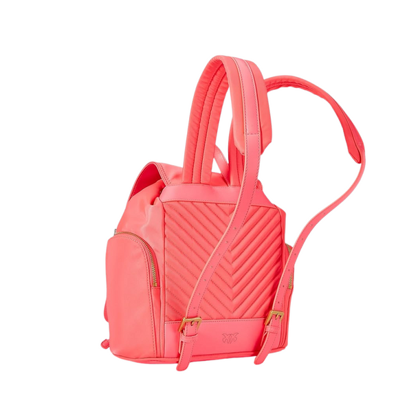 Buy PINKO Backpack – Bright Pink | Love Recycled Nylon Small Backpack ...