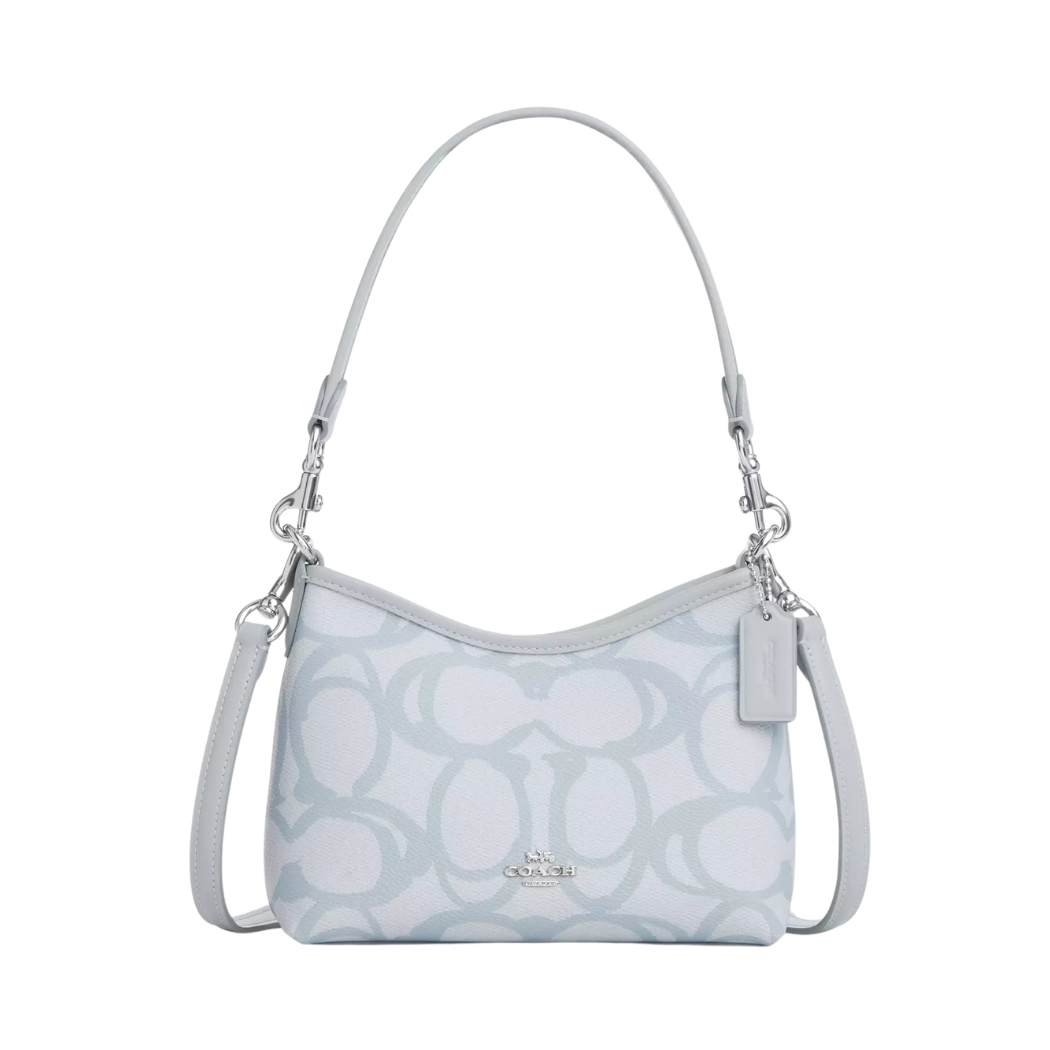 Coach Laurel Small Shoulder Sketch Blue Signature Canvas - CBI05 ...