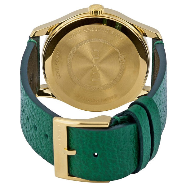 Gucci G-Timeless Green Leather Green Dial Quartz Unisex Watch - YA1264 ...
