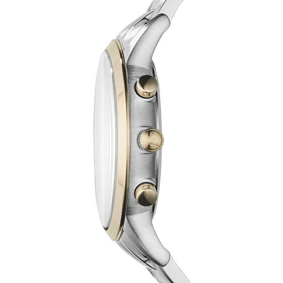 EMPORIO ARMANI Dress Two-Tone Stainless Steel Silver Dial Quartz Watch ...