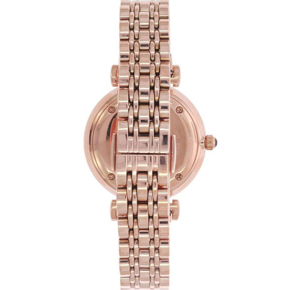 EMPORIO ARMANI Mother of pearl Dial Rose Gold Stainless Steel Watch Fo ...