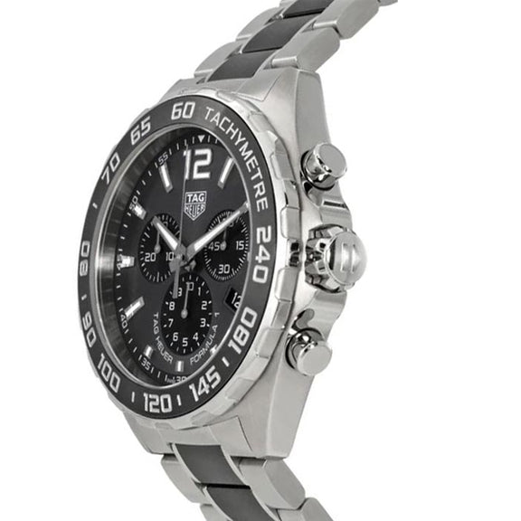 Tag Heuer Formula 1 SIlver Tone Stainless Steel Anthracite Dial Chrono ...