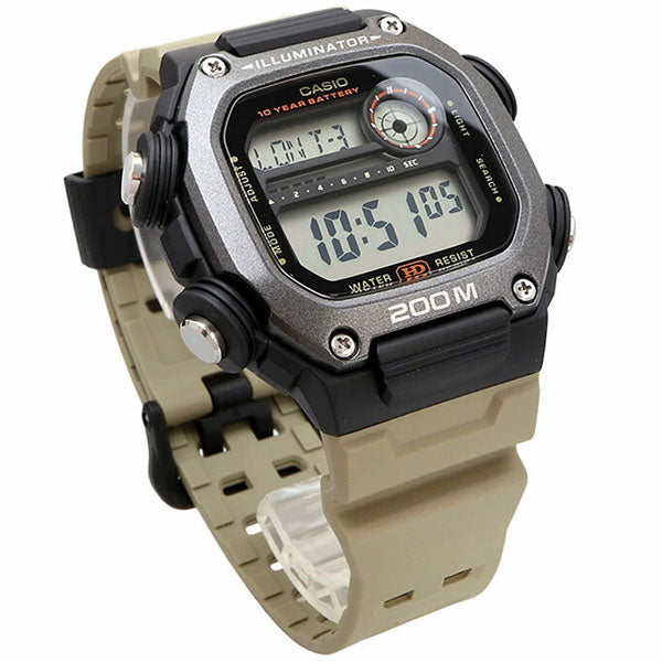 Casio Illuminator Grey Silicone Strap Grey Dial Quartz Watch for Gents ...