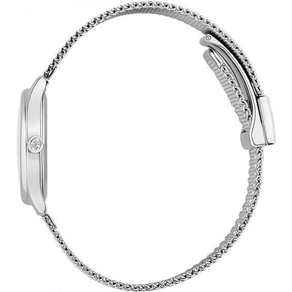 Gucci G-Timeless Silver Stainless Steel Mother of Pearl Dial Quartz Wa ...