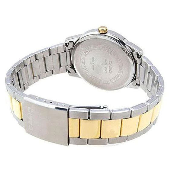 Casio Two-tone Stainless Steel Silver Dial Quartz Watch for Ladies - L ...