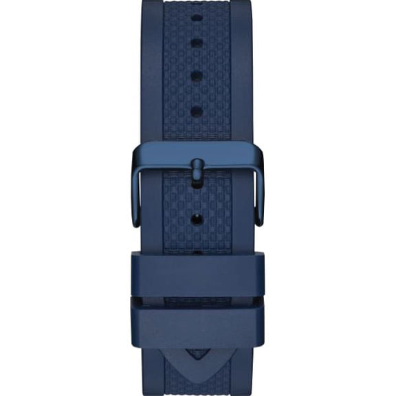 Guess Surge Blue Silicone Strap Blue Dial Chronograph Quartz Watch for ...